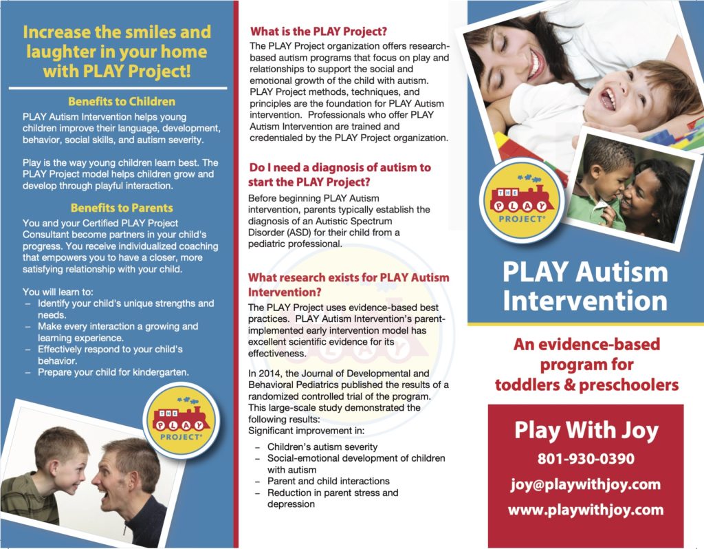 The PLAY Project Brochure – Autism Early Learning