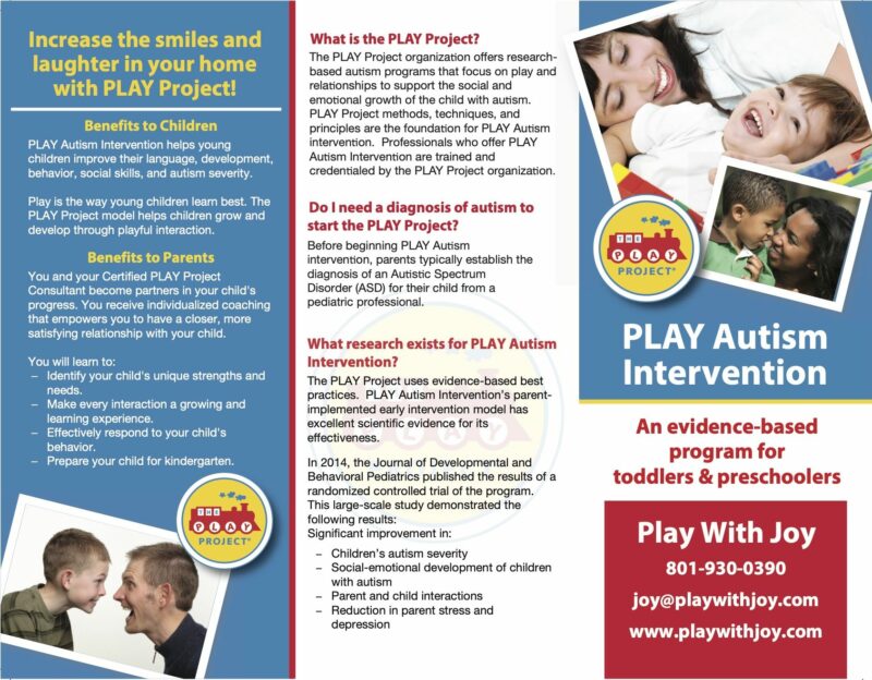 The PLAY Project Brochure – Autism Early Learning