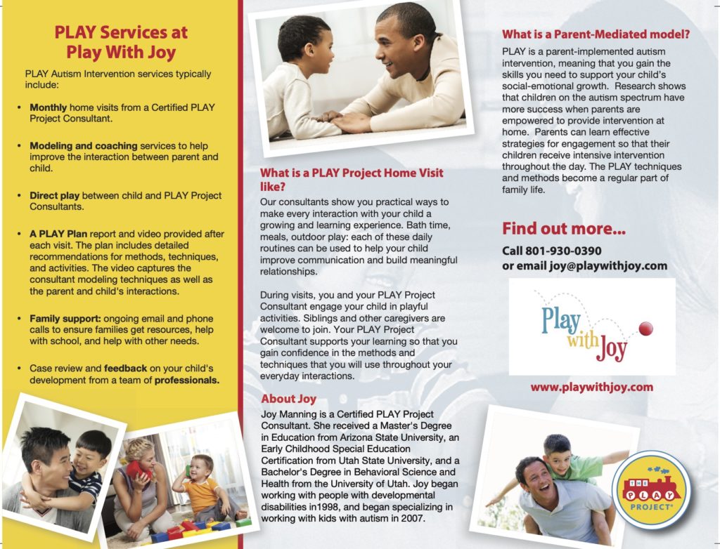 The PLAY Project Brochure – Autism Early Learning