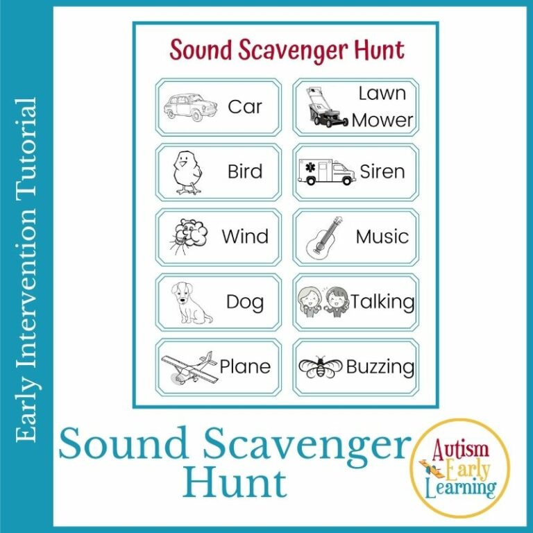 How To Teach About Sound With This Interactive Activity – Autism Early ...